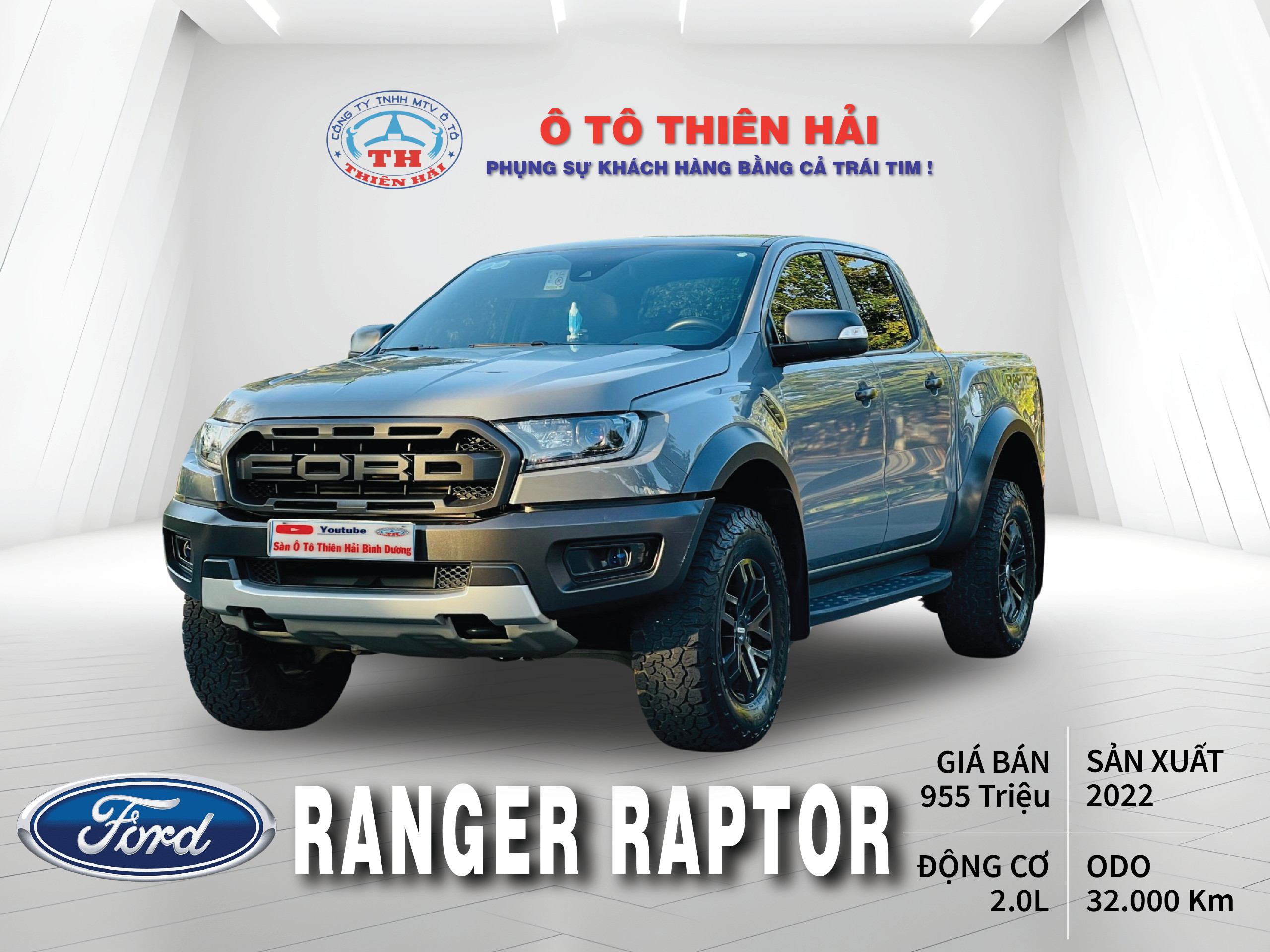 FORD RANGER RAPTOR 2.0L 4X4 AT SX 2022