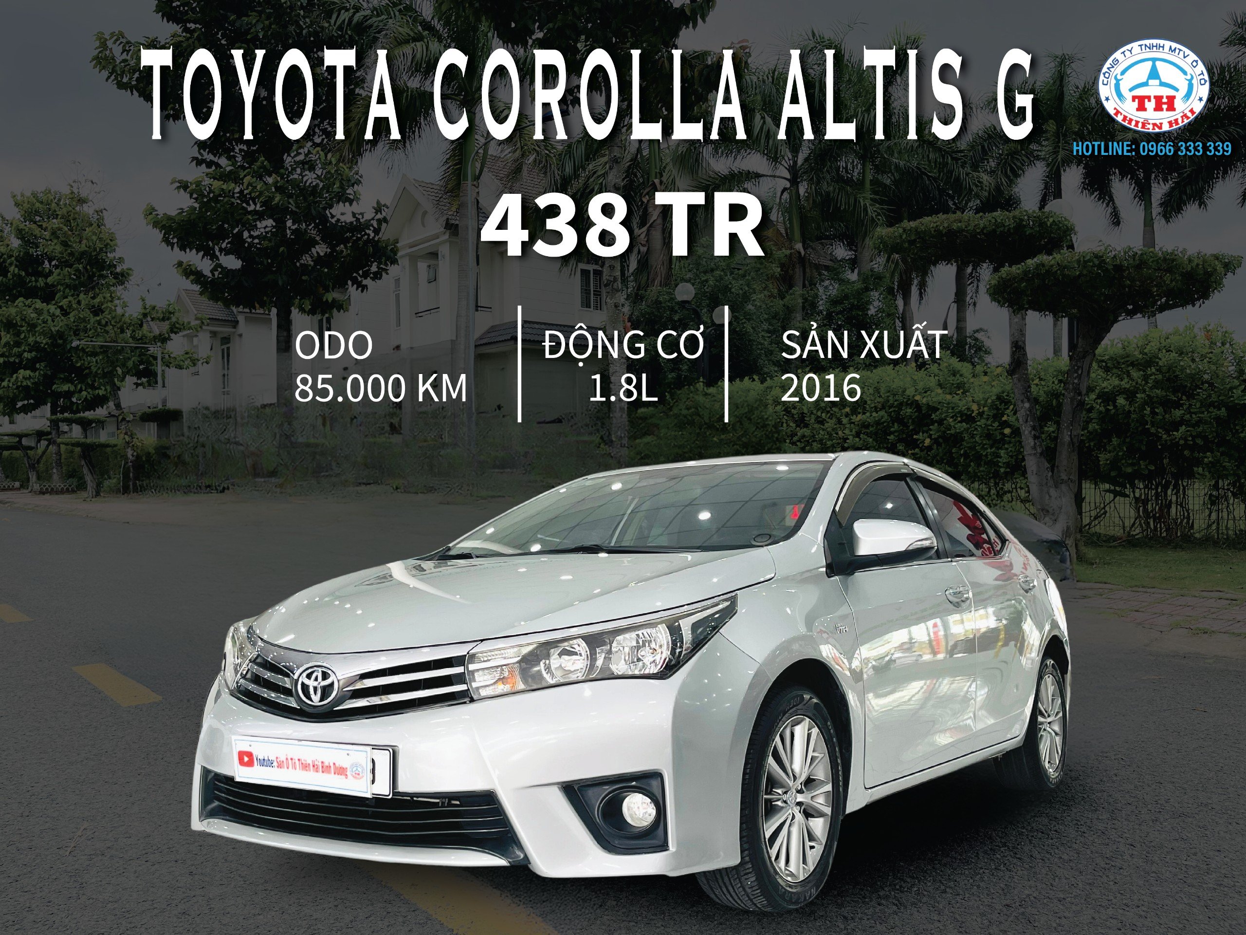 TOYOTA COROLLA ALTIS 1.8G SX 2016